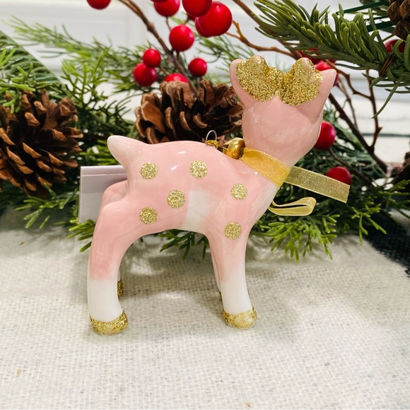 Target | Holiday | New Target Pink Ceramic Retro Deer Christmas ...